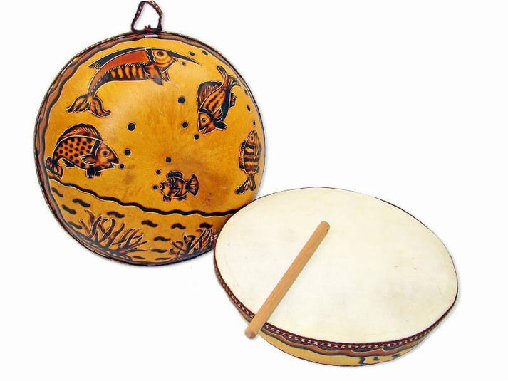 Peruvian Gourd Ocean Drum – Lark in the Morning