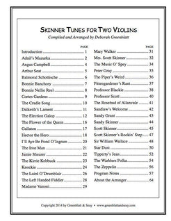 Skinner Tunes for Two Violins - Lark in the Morning