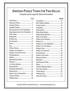 Swedish Fiddle Tunes for Two Cellos – Lark in the Morning