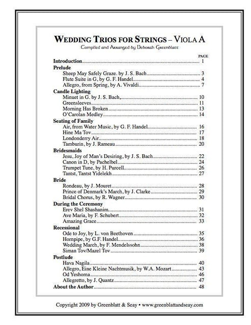 Wedding Trios for Strings Viola A – Lark in the Morning